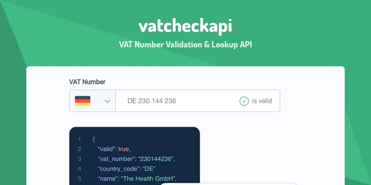 Vatcheckapi Vat Number Validation And Lookup Api Made With Vuejs